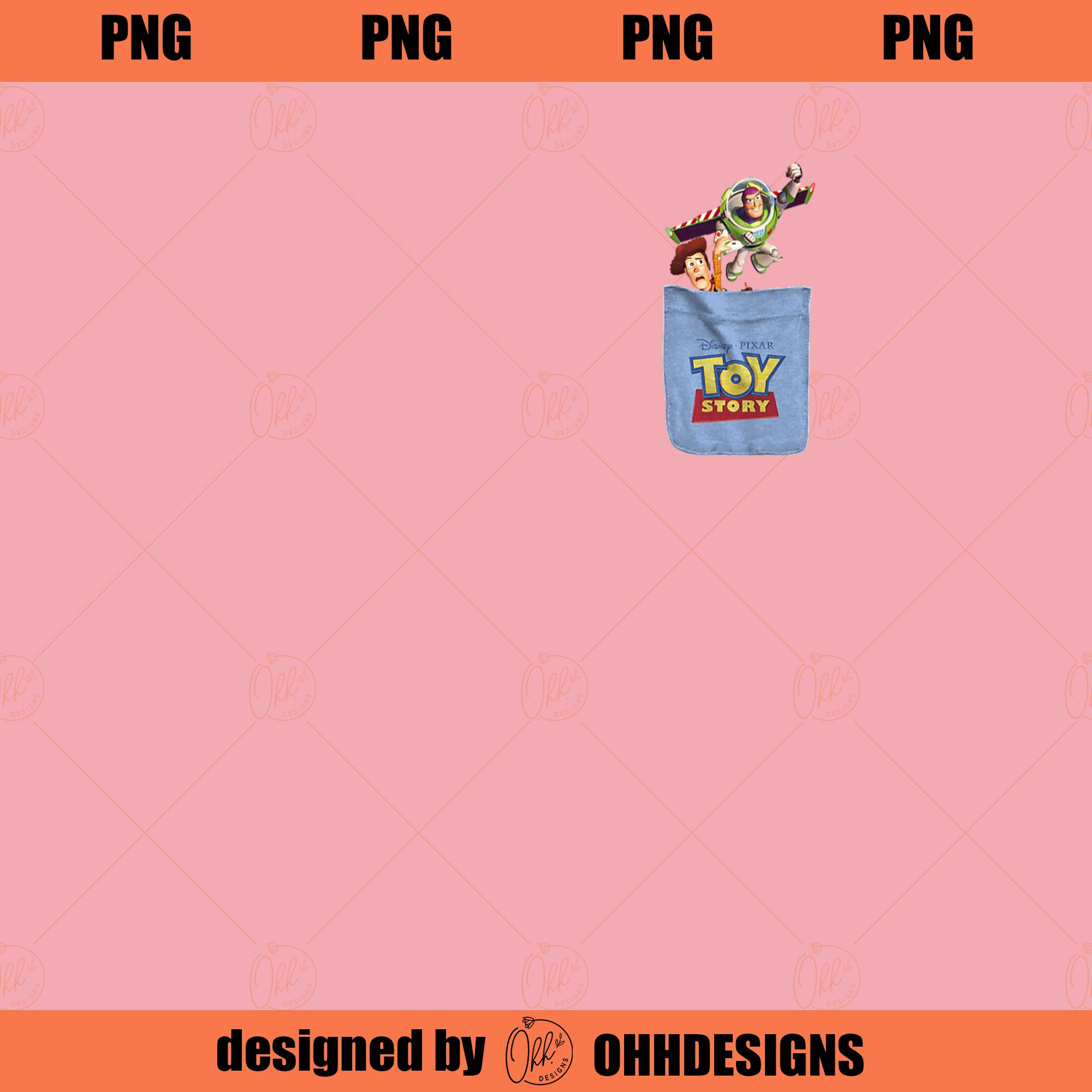 Disney Pixar Toy Story Buzz And Woody Flying Pocket Logo Pre | Inspire ...