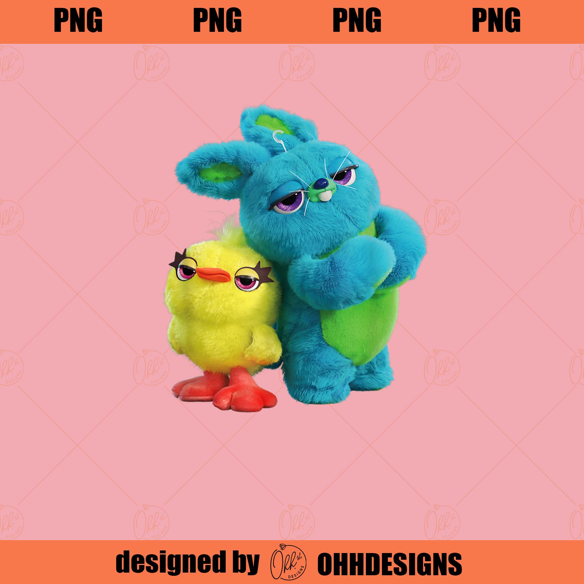 Disney Pixar Toy Story 4 Ducky and Bunny Tough Pose PNG Down | Inspire ...