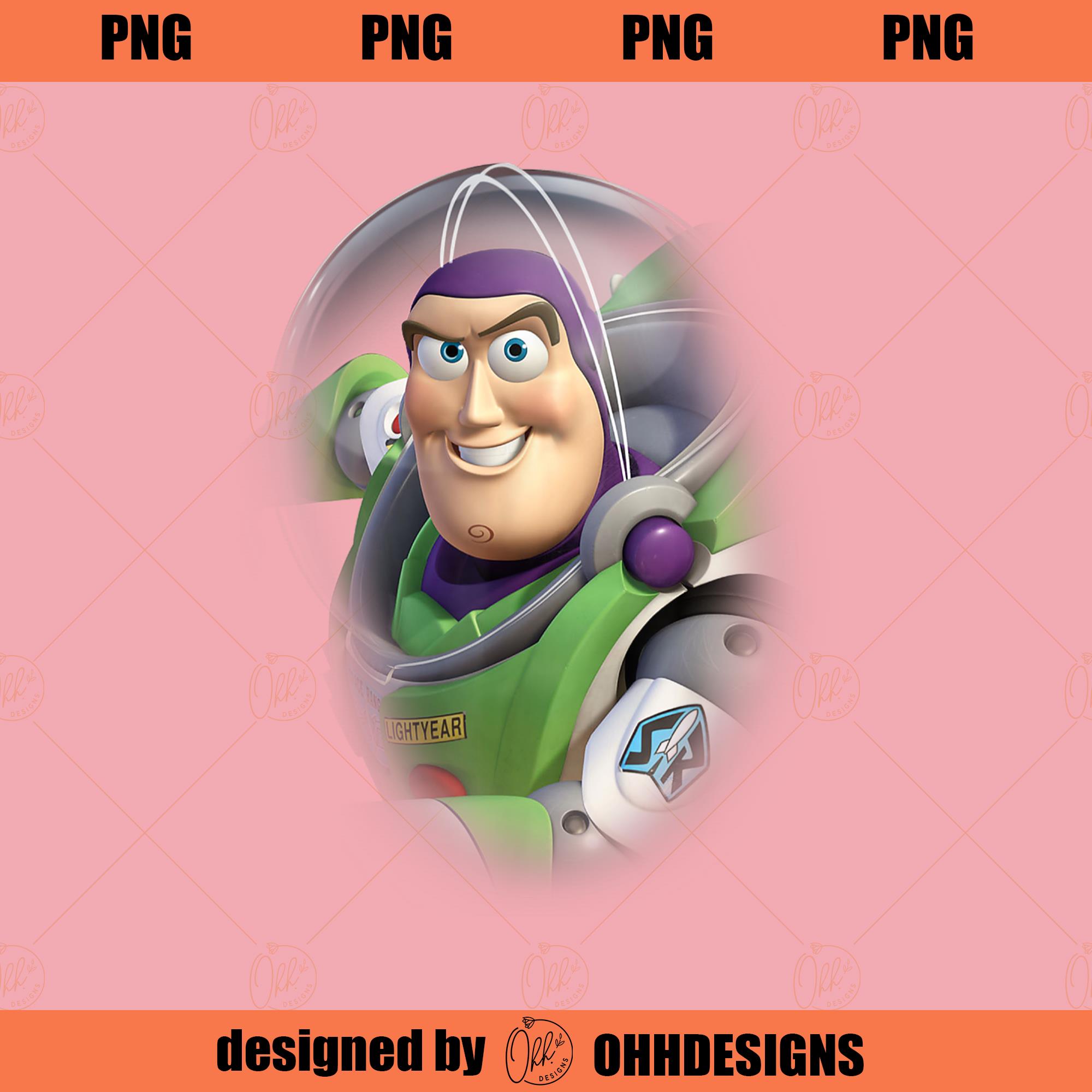 Disney Pixar Toy Story Buzz Lightyear Grin Graphic PNG Down | Inspire ...