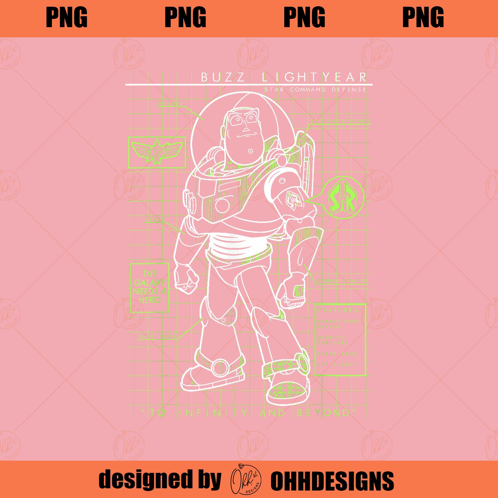 Disney Pixar Toy Story Buzz Lightyear Schematics PNG Downloa - Inspire ...