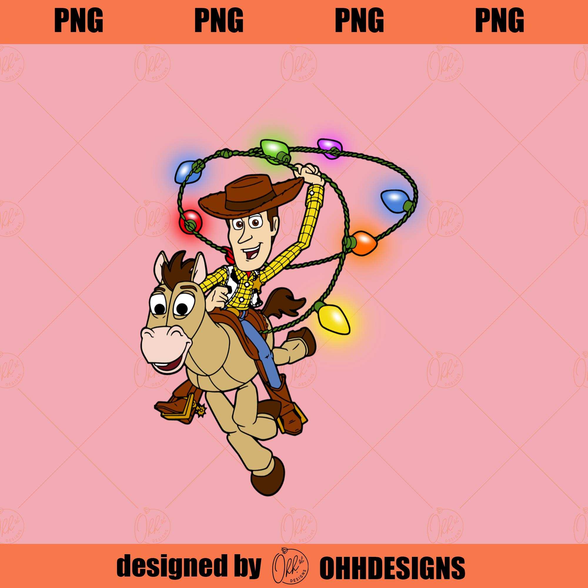 Disney Pixar Toy Story Woody Christmas Light Lasso PNG Down | Inspire ...