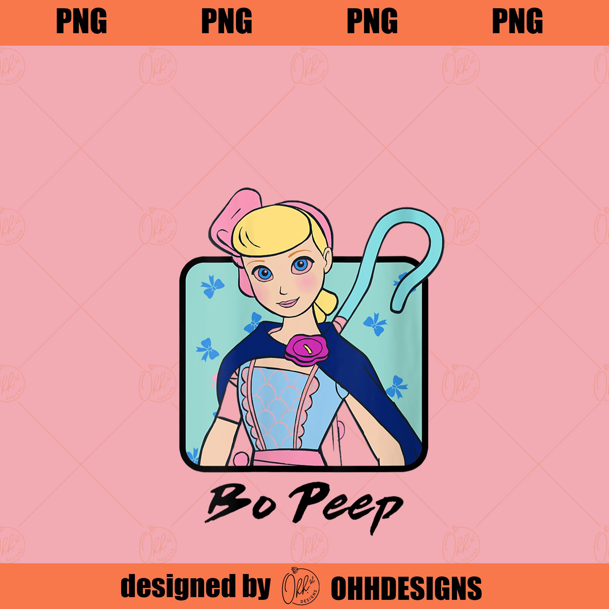 Womens Disney Pixar Toy Story Bo Peep Portrait PNG Download | Inspire ...