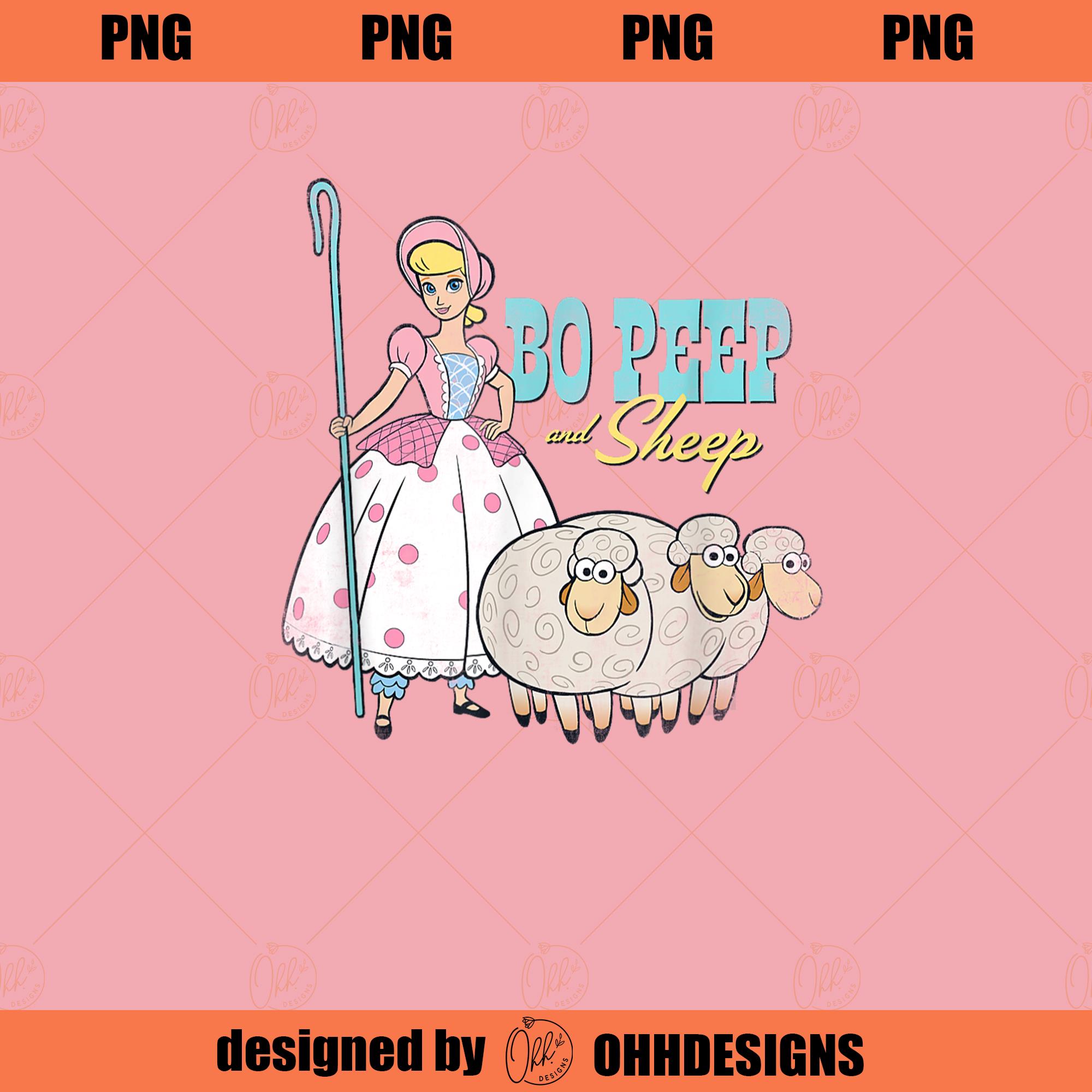 Disney Pixar Toy Story 4 Bo Peep and Sheep PNG Download | Inspire Uplift