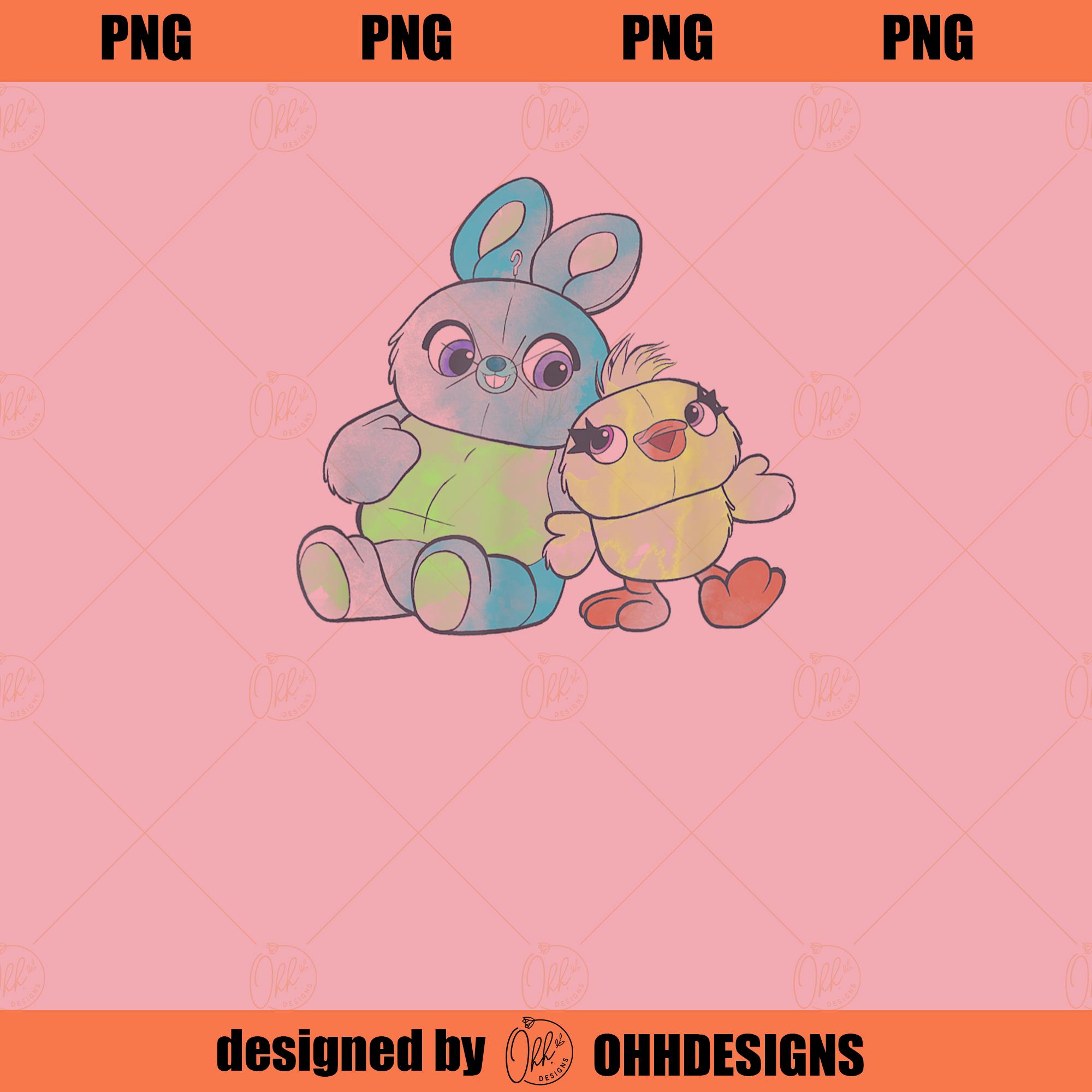 Disney Toy Story 4 Ducky And Bunny Buddies PNG Download | Inspire Uplift
