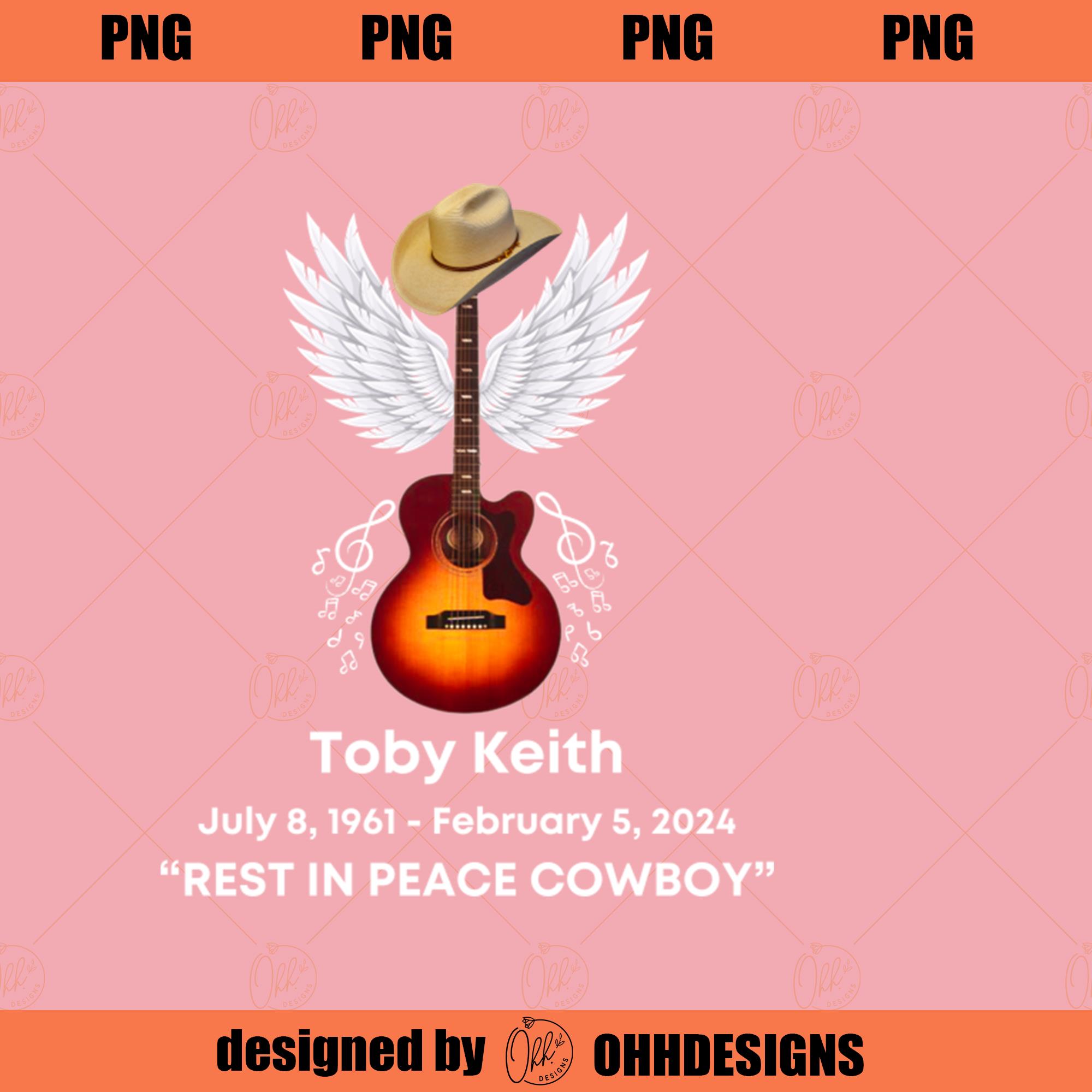 Toby Keith Rest In Peace Tribute Memorial Ohh Design PNG Dow | Inspire ...