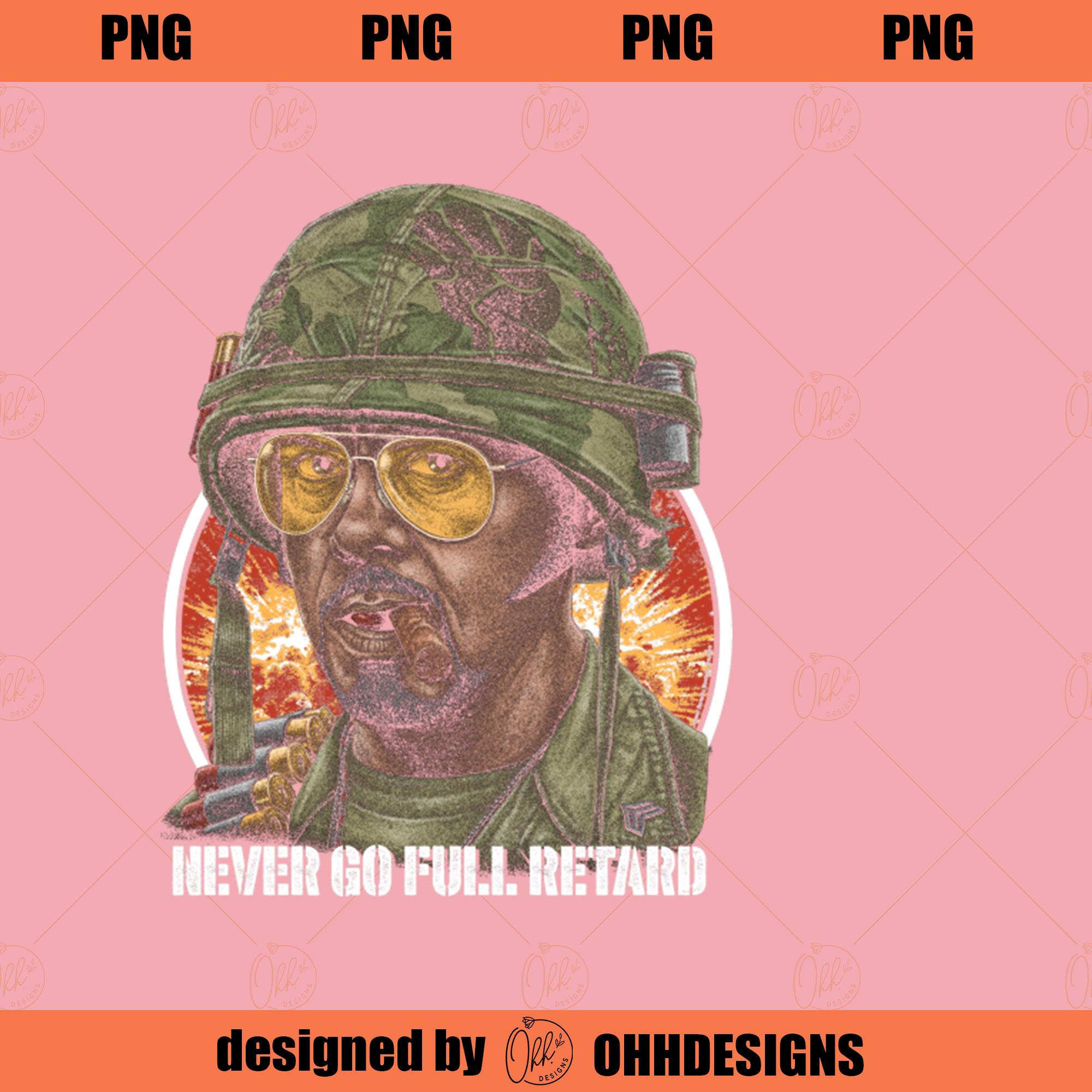 Tropic Thunder Kirk Lazarus Cult Classic Ohh Design PNG Down | Inspire ...