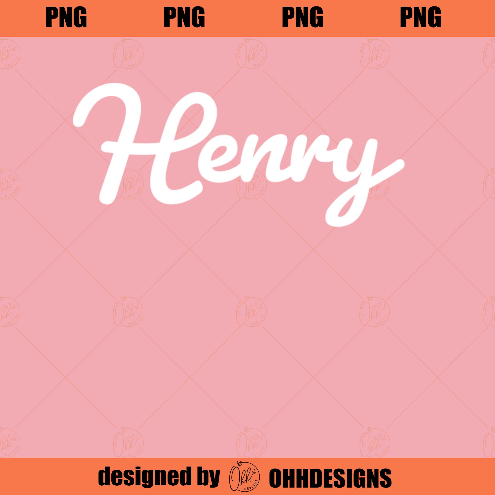 Henry Cursive Script Typography White Text Ohh Design PNG Do - Inspire ...