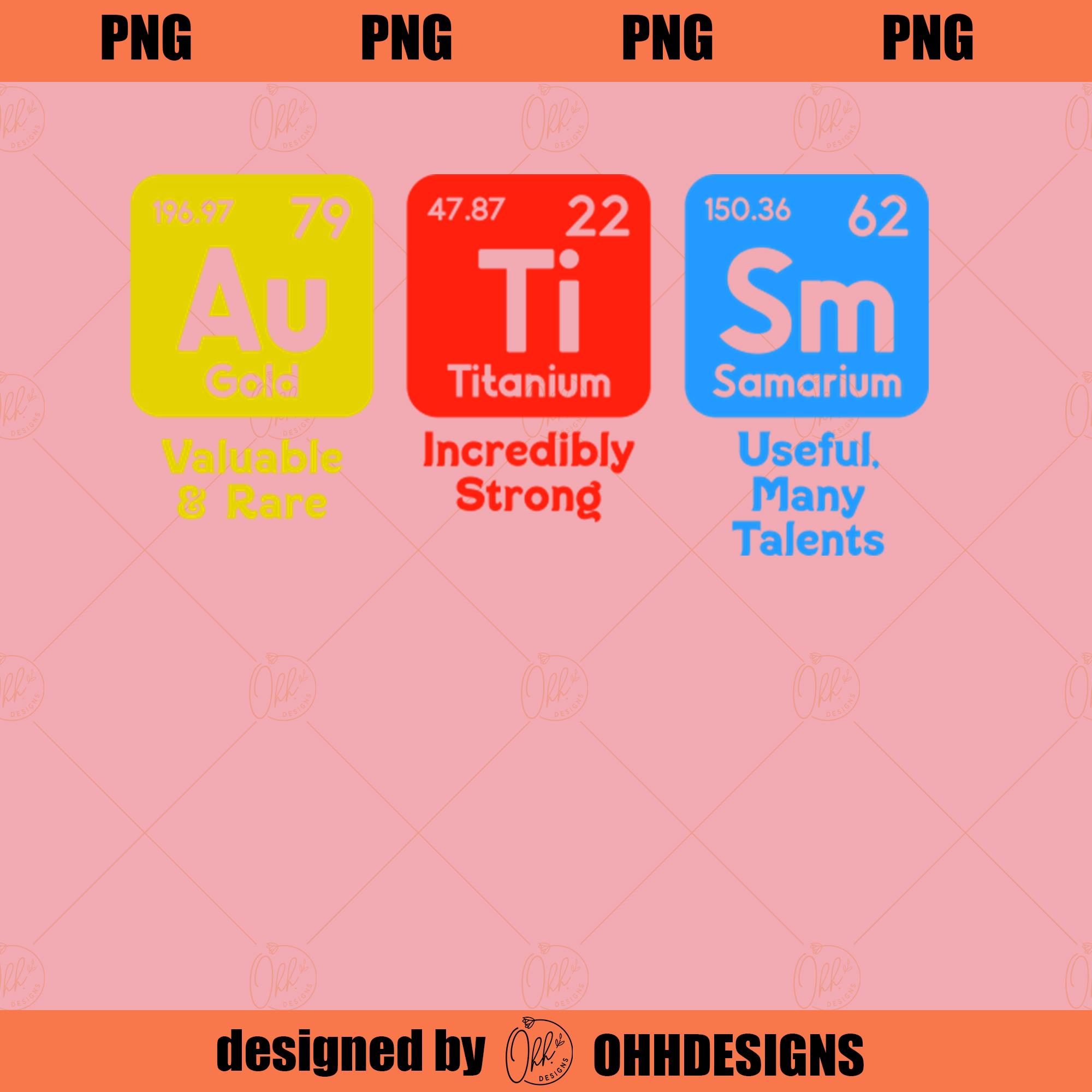 Autism periodic table Ohh Designs PNG Download - Inspire Uplift