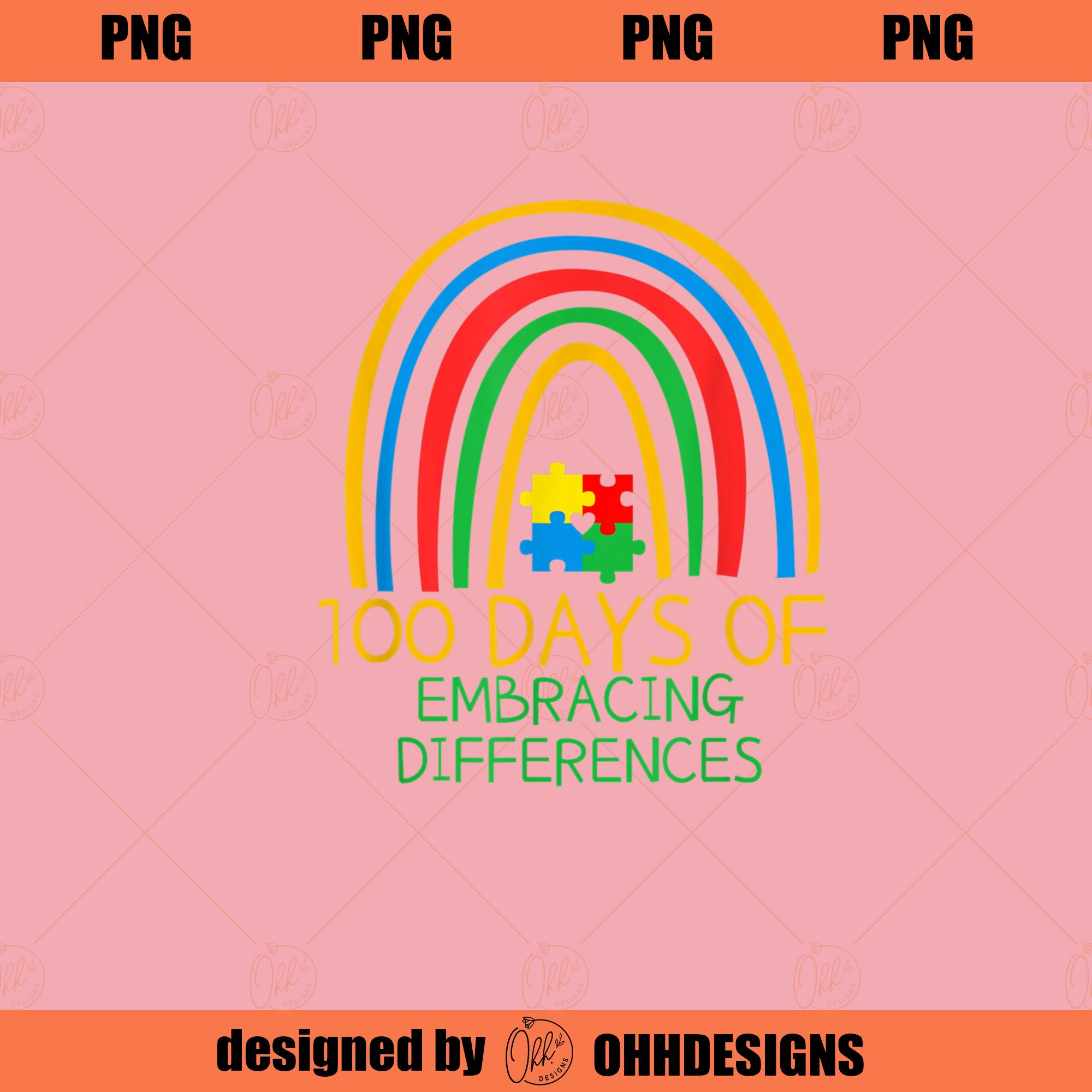 100 Days Of Embracing Differences Rainbow Autism Teacher Ohh - Inspire ...