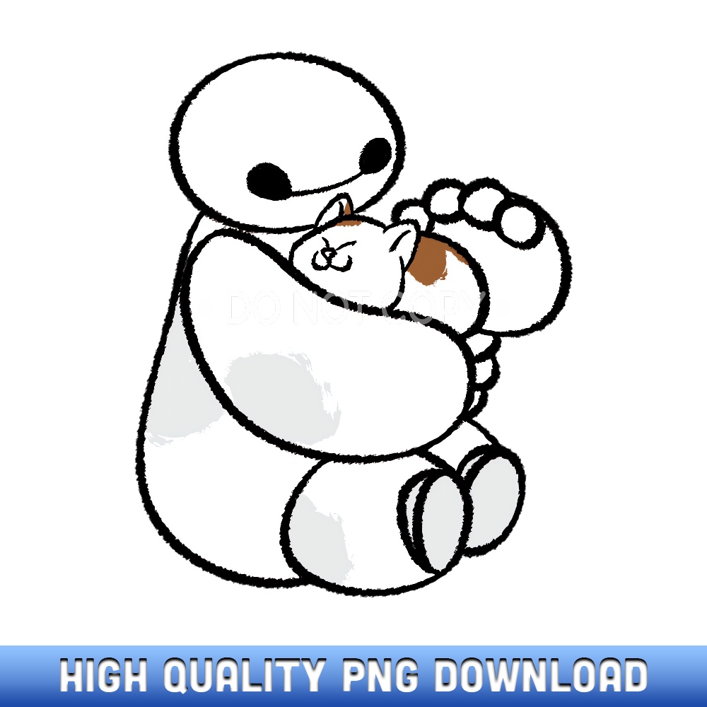 Disney Big Hero 6 Baymax Cat Cute Portrait Long Sleeve - Bou | Inspire ...