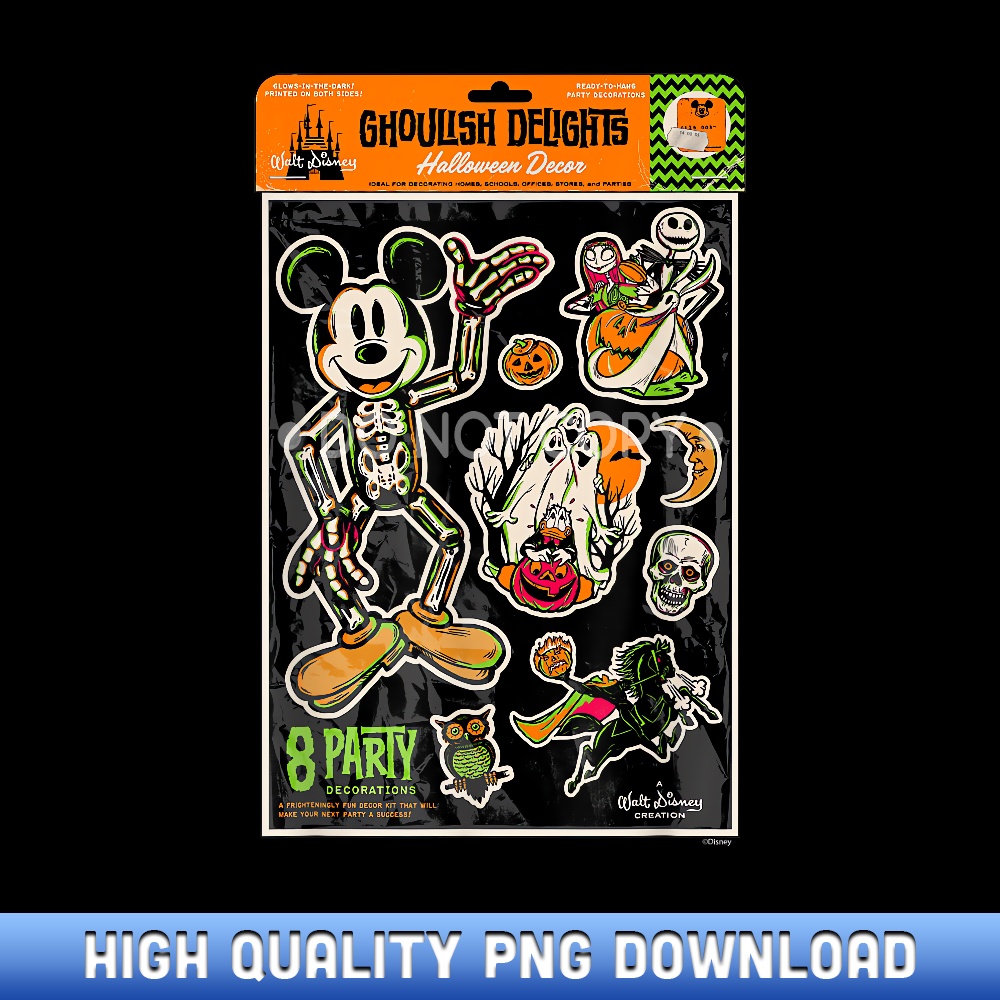 Disney 100 Mickey & More Halloween Party Stickers Style D100 | Inspire ...