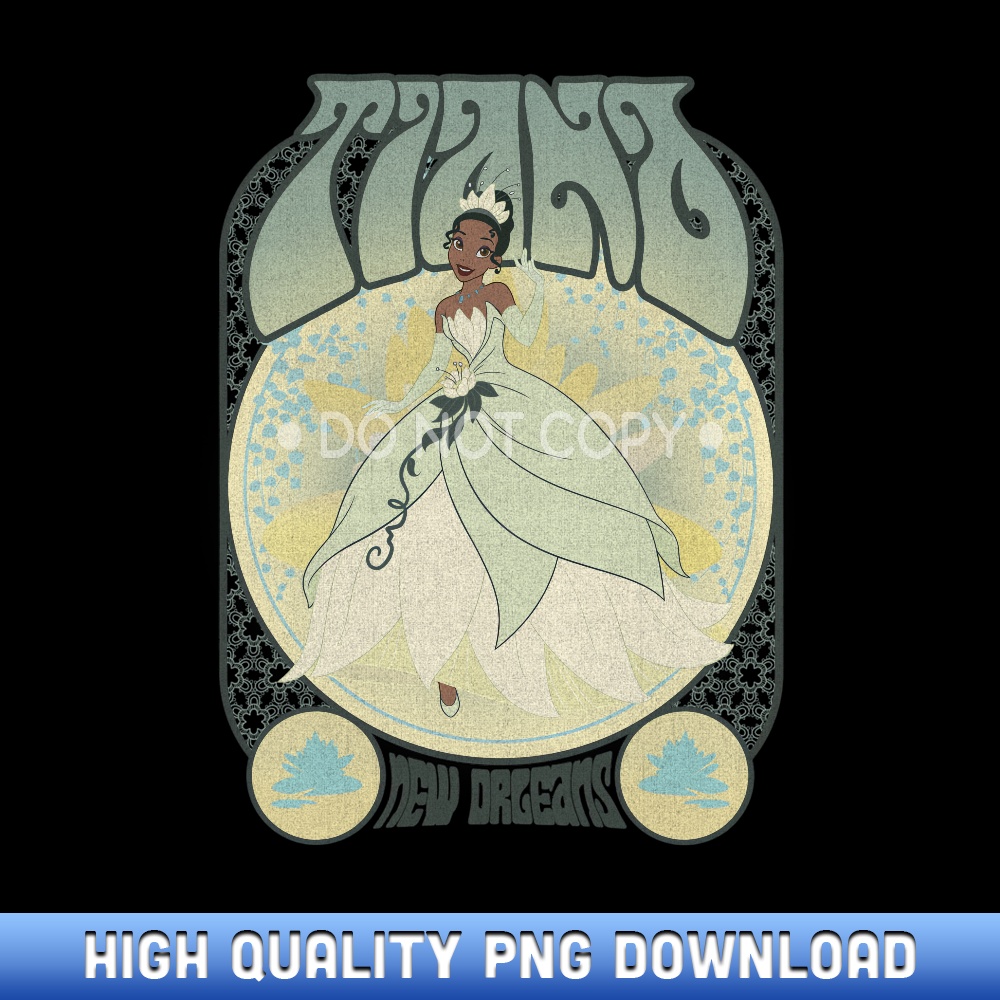 Disney The Princess The Frog Tiana Seventies Retro Poster - | Inspire ...