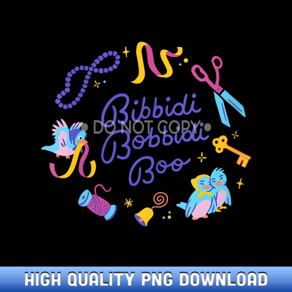 Womens Disney Cinderella Bibbidi Bobbidi Boo Birds Ribbons L | Inspire ...