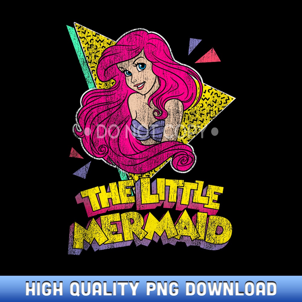 Disney The Little Mermaid Ariel Classic Retro Color Block - | Inspire ...