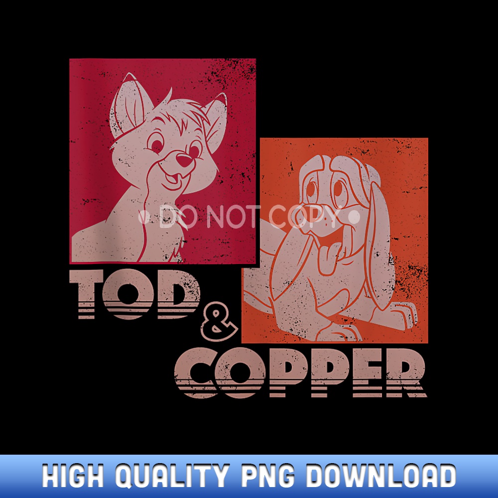Disney The Fox and the Hound Tod Copper Retro - Customizable | Inspire ...