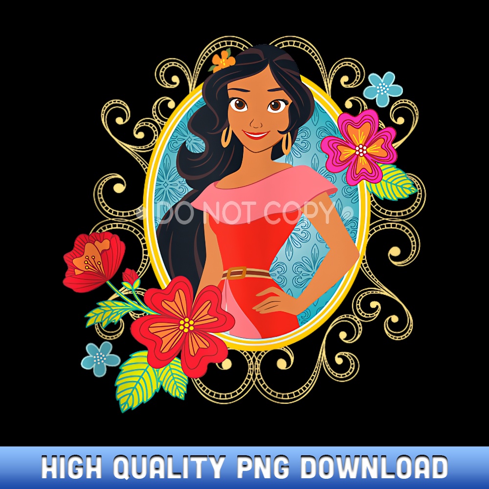 Disney Princess Elena of Avalor Floral - Ready-to-Print Subl | Inspire ...