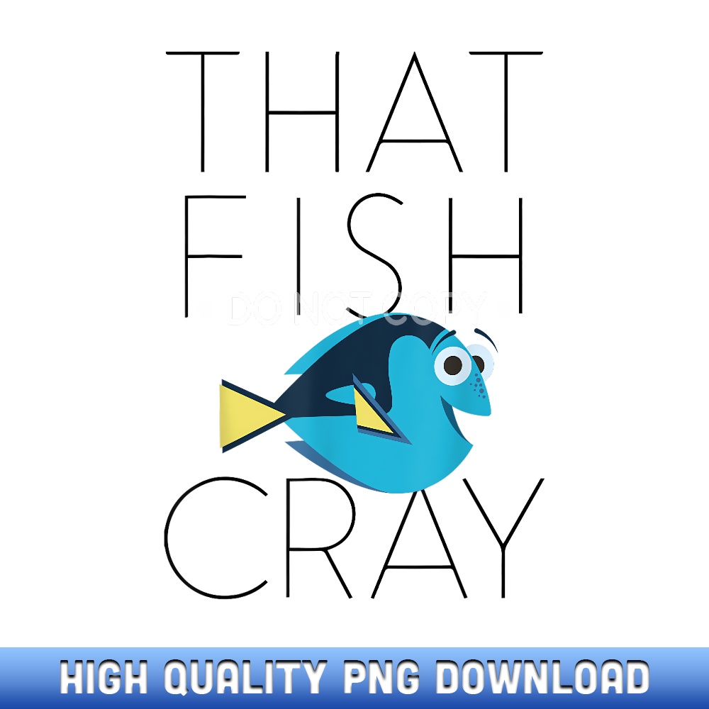 Disney Pixar Finding Dory That Fish Cray Dory Line Logo - PN | Inspire ...