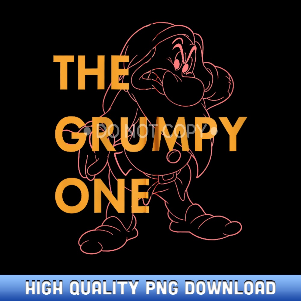 Disney Snow White The Grumpy One Outline - Curated Sublimati - Inspire ...