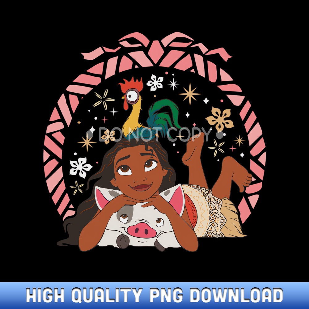 Disney Princess Moana Hei Hei and Pua Holiday Long Sleeve - | Inspire ...