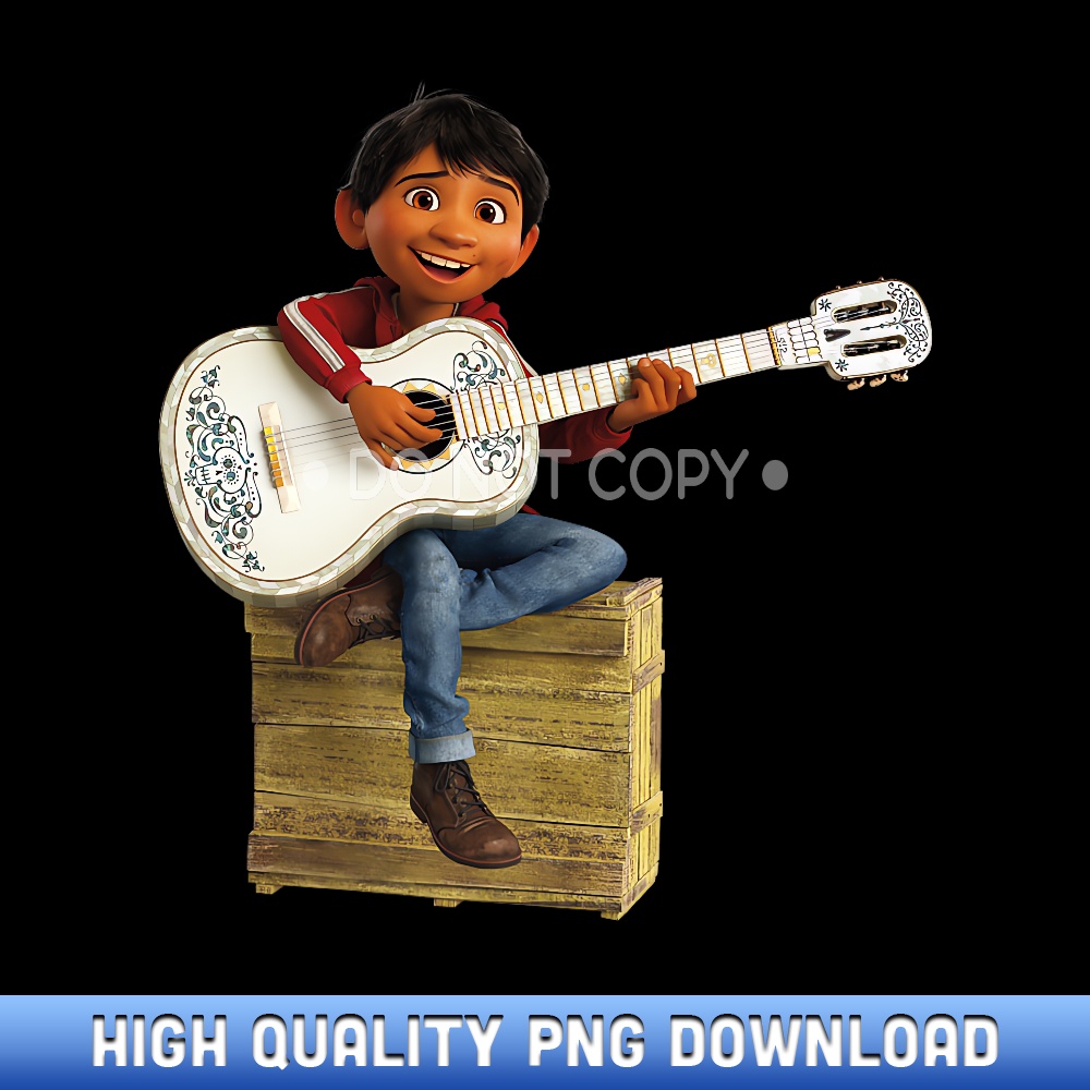 Disney Pixar Coco Miguel Rivera Playing Guitar Premium - Han - Inspire ...