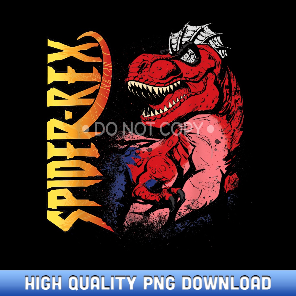 Marvel Spider-Man Spider-Rex Comic Style - PNG Sublimation M | Inspire ...