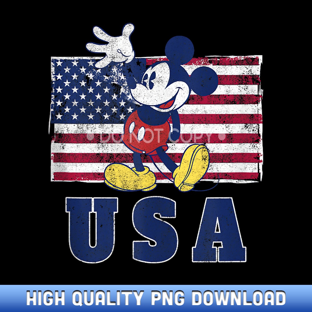 Disney Mickey Classic Mickey American Flag 4th Of July - Des | Inspire ...