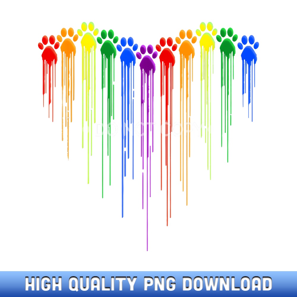 Pride Month Dog Paw LGBTQ Rainbow Flag Gay Pride Ally Women | Inspire ...
