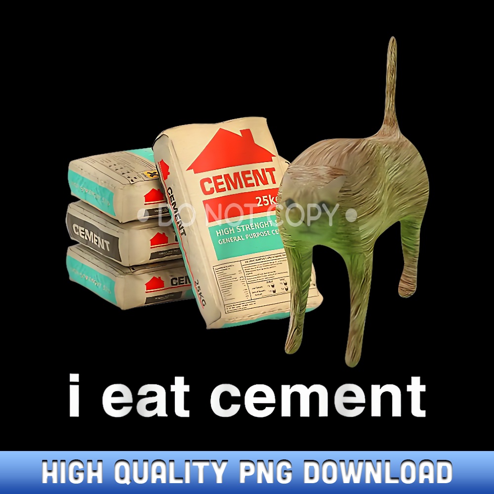 I Eat Cement Cursed Cat Funny Oddly Specific Dank Meme - Lim | Inspire ...