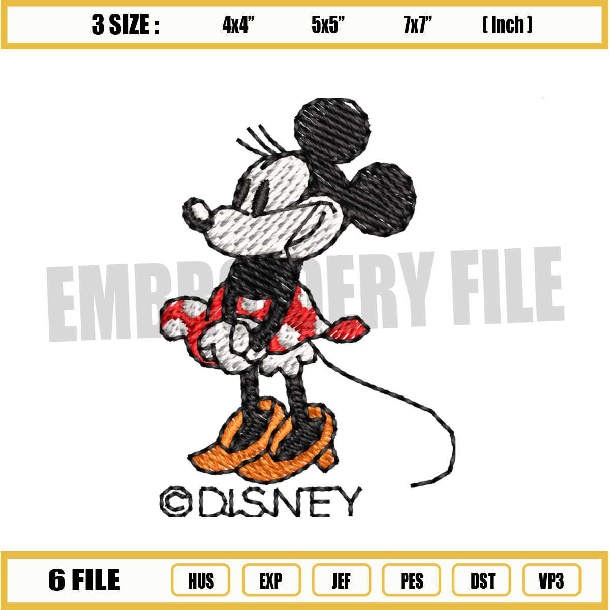 Minnie Mouse Machine Embroidery Designs ,png | Inspire Uplift