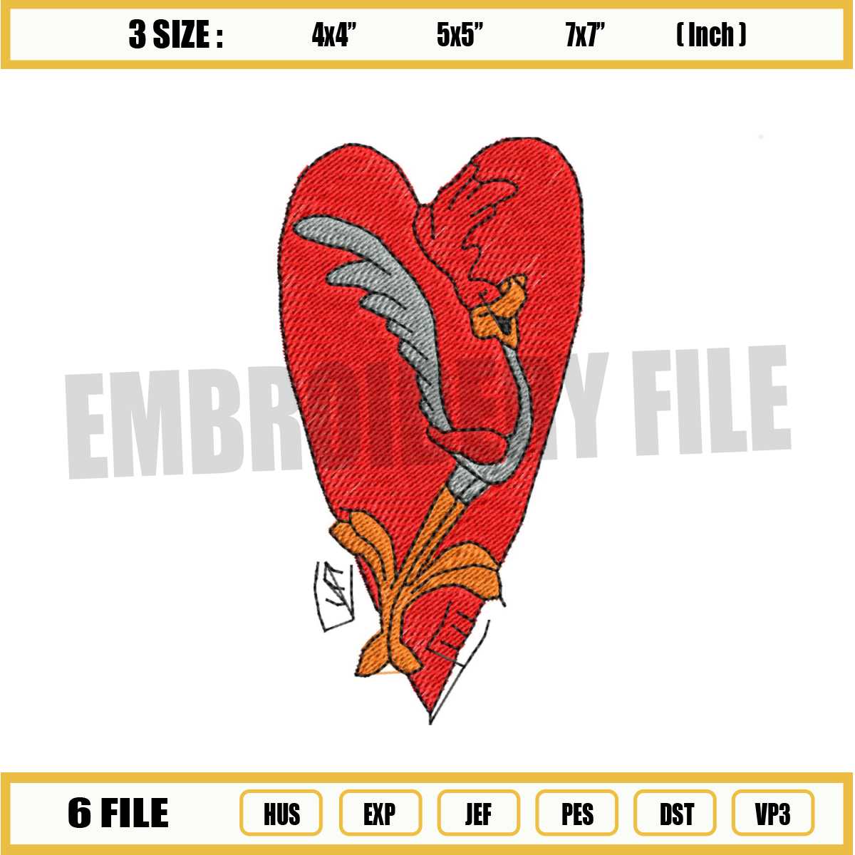 Love Road Runner Embroidery | Inspire Uplift