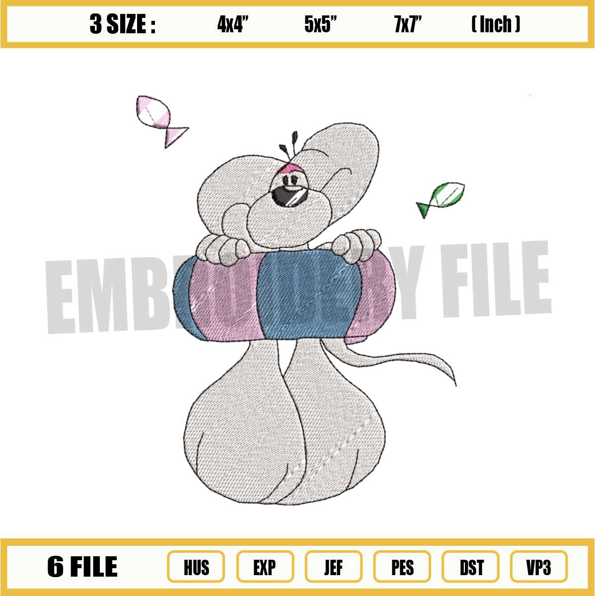 Diddl Mouse Animated Embroidery | Inspire Uplift