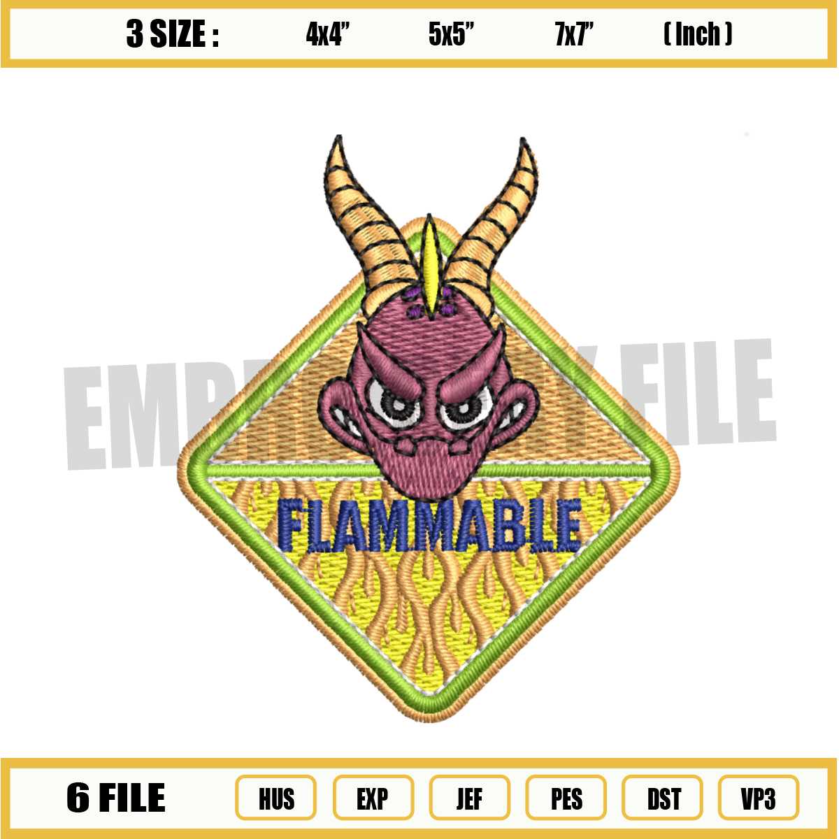 Flamable Spyro The Fire Dragon Embroidery | Inspire Uplift
