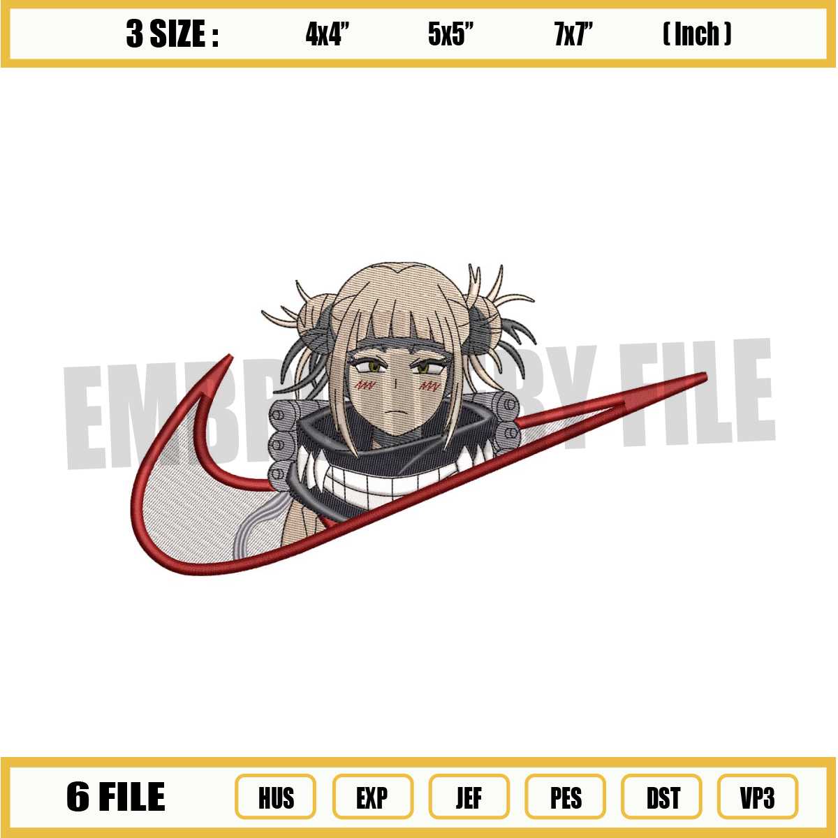 Nike Toga Himiko Embroidery Design Png | Inspire Uplift