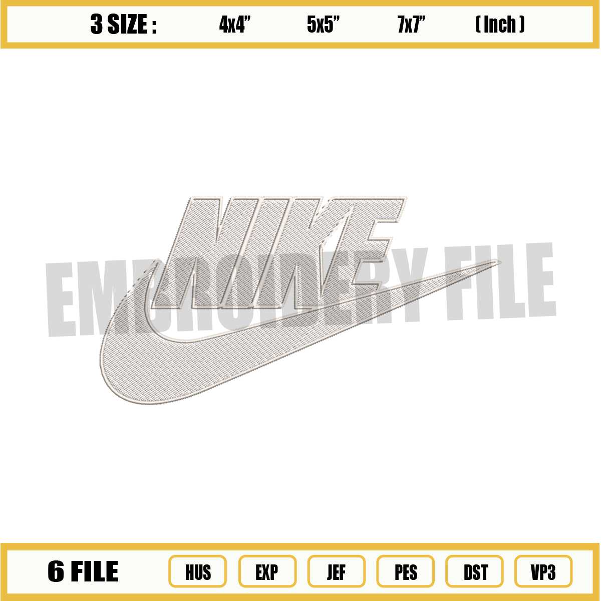 Nike Simple Embroidery Design Png | Inspire Uplift