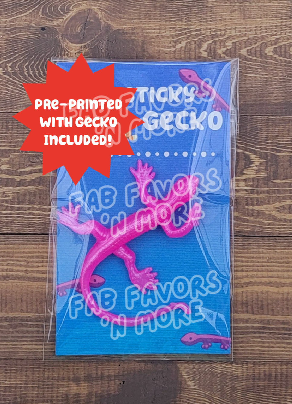 Bluey Inspired Sticky Lizard Gecko Party Favor, Sticky Lizar | Inspire ...