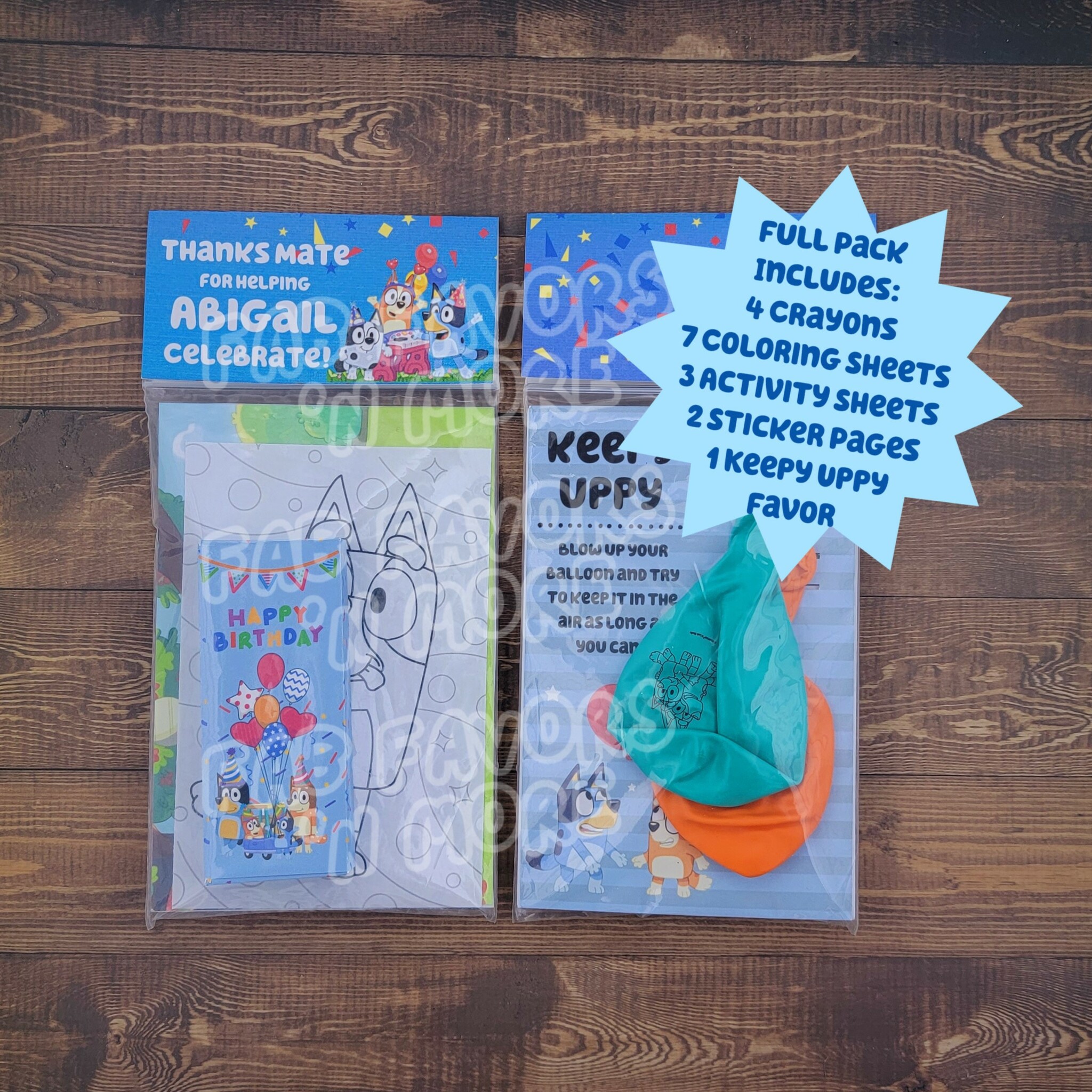 Bluey Coloring Pages Party Favor, Bluey Activity Pack, Bluey - Inspire ...