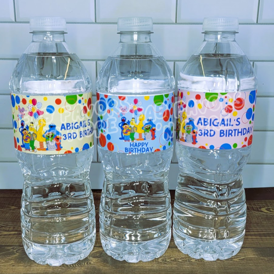 Sesame Street Inspired Water Bottle Labels, Water Bottle Wra | Inspire ...