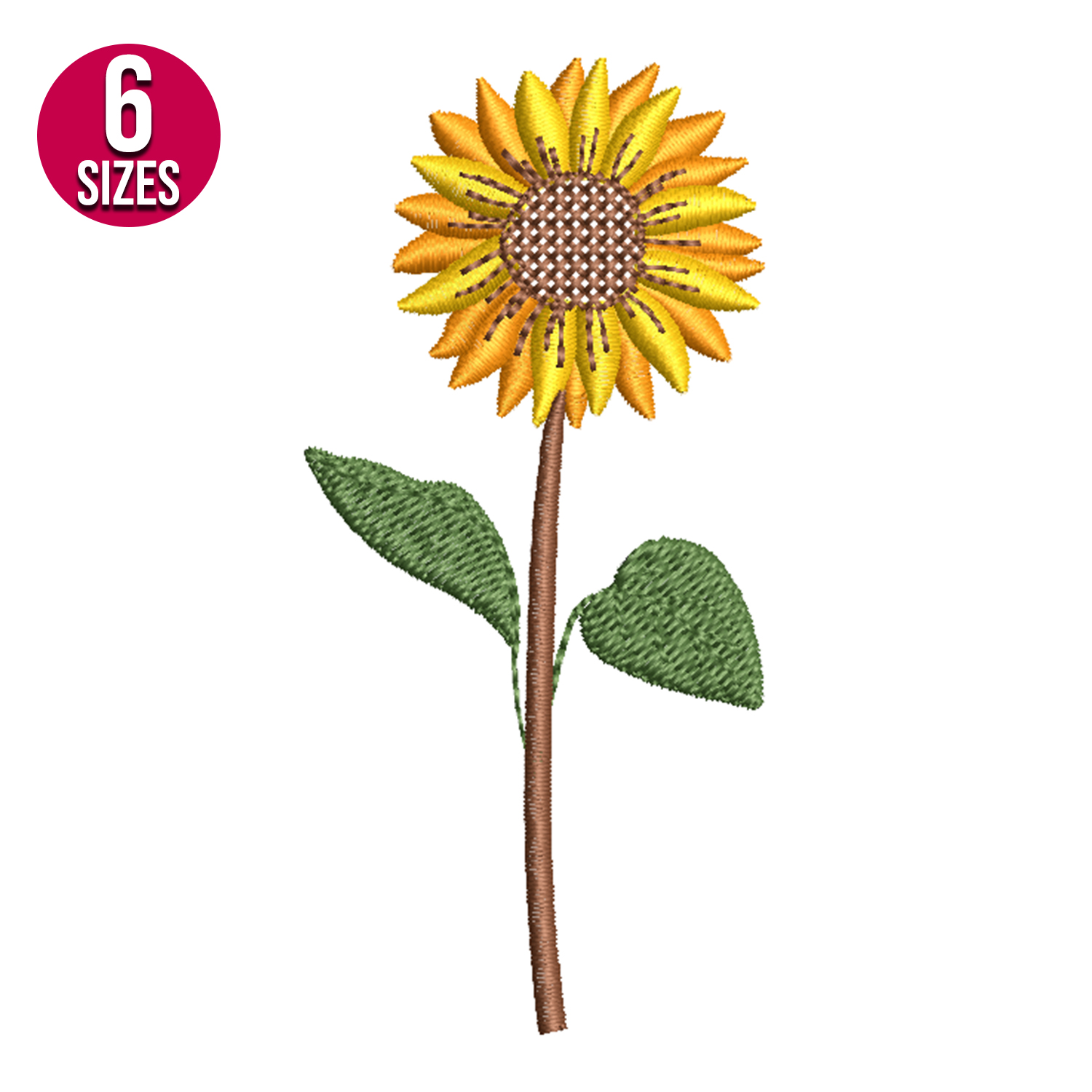 Sunflower embroidery design, Machine embroidery pattern, Ins | Inspire ...