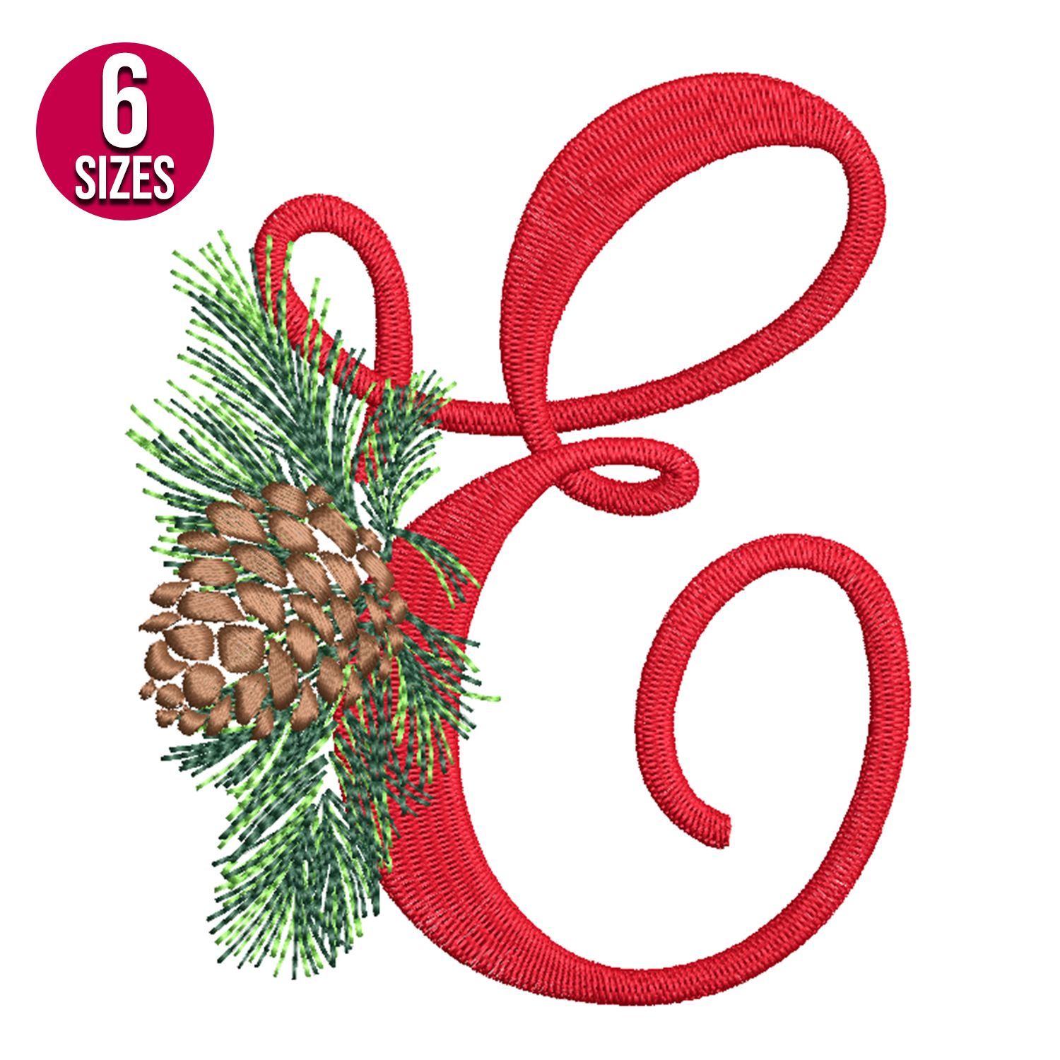 Letter E Embroidery | Inspire Uplift