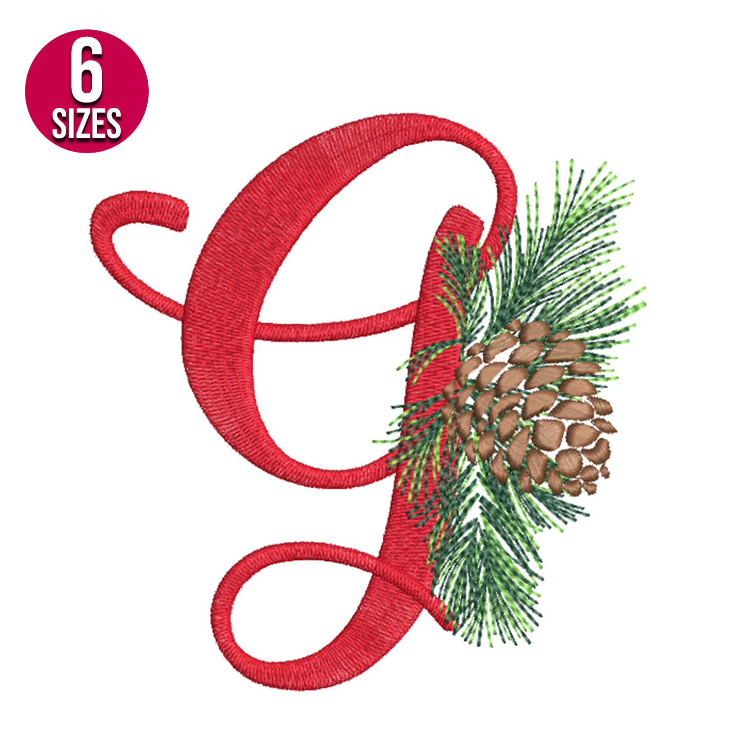 Christmas Alphabet Letter G embroidery design, Machine embro | Inspire ...