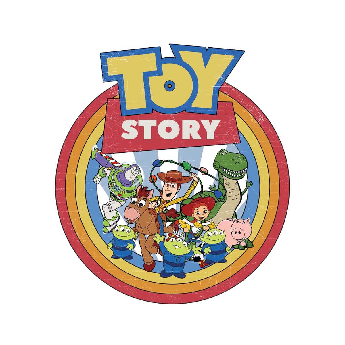 Retro Toy Story Characters Logo PNG | Inspire Uplift