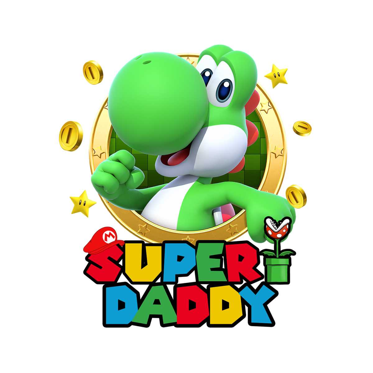 Super Daddy Yoshi Mario Bros PNG | Inspire Uplift
