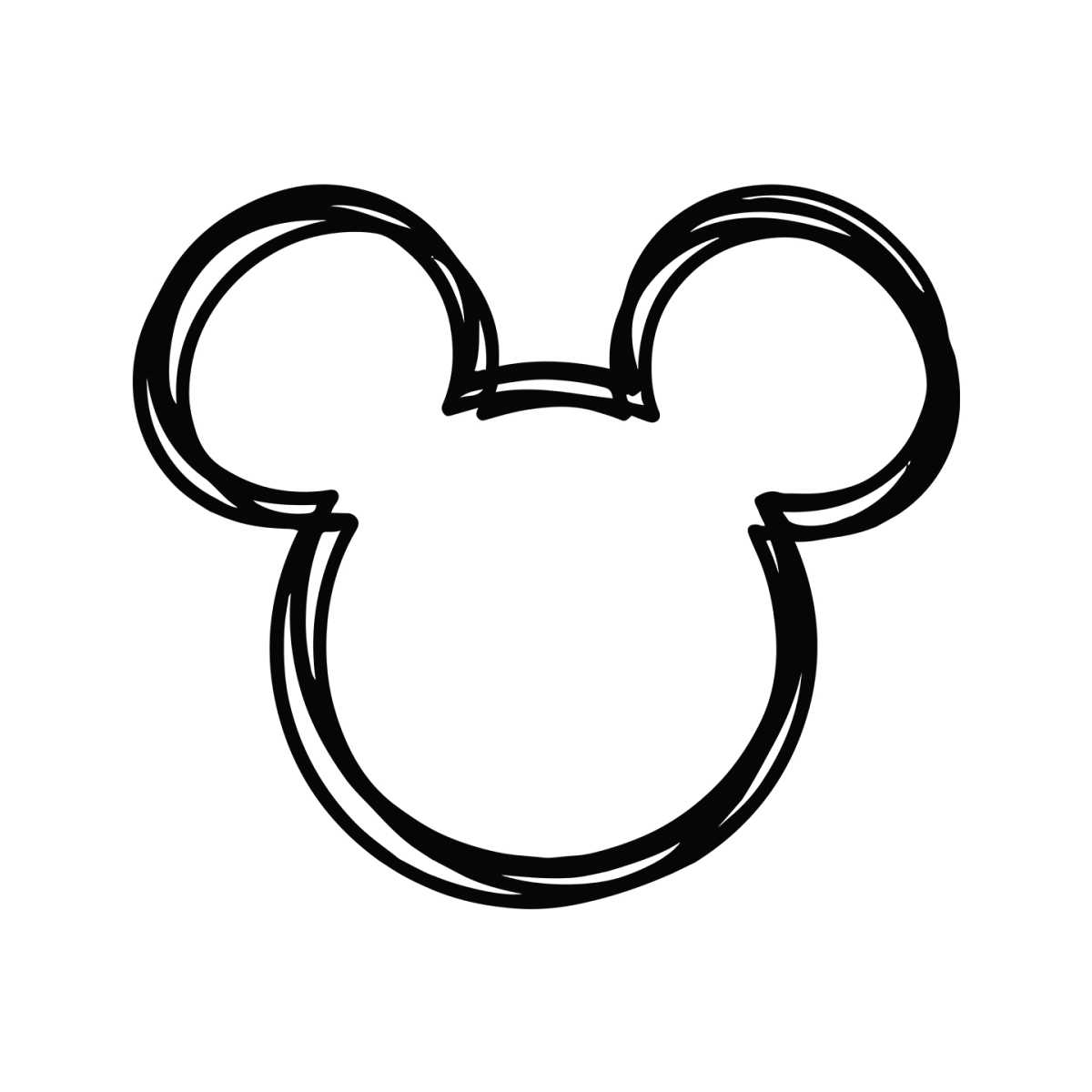 Mickey Mouse Head Clipart Svg | Inspire Uplift