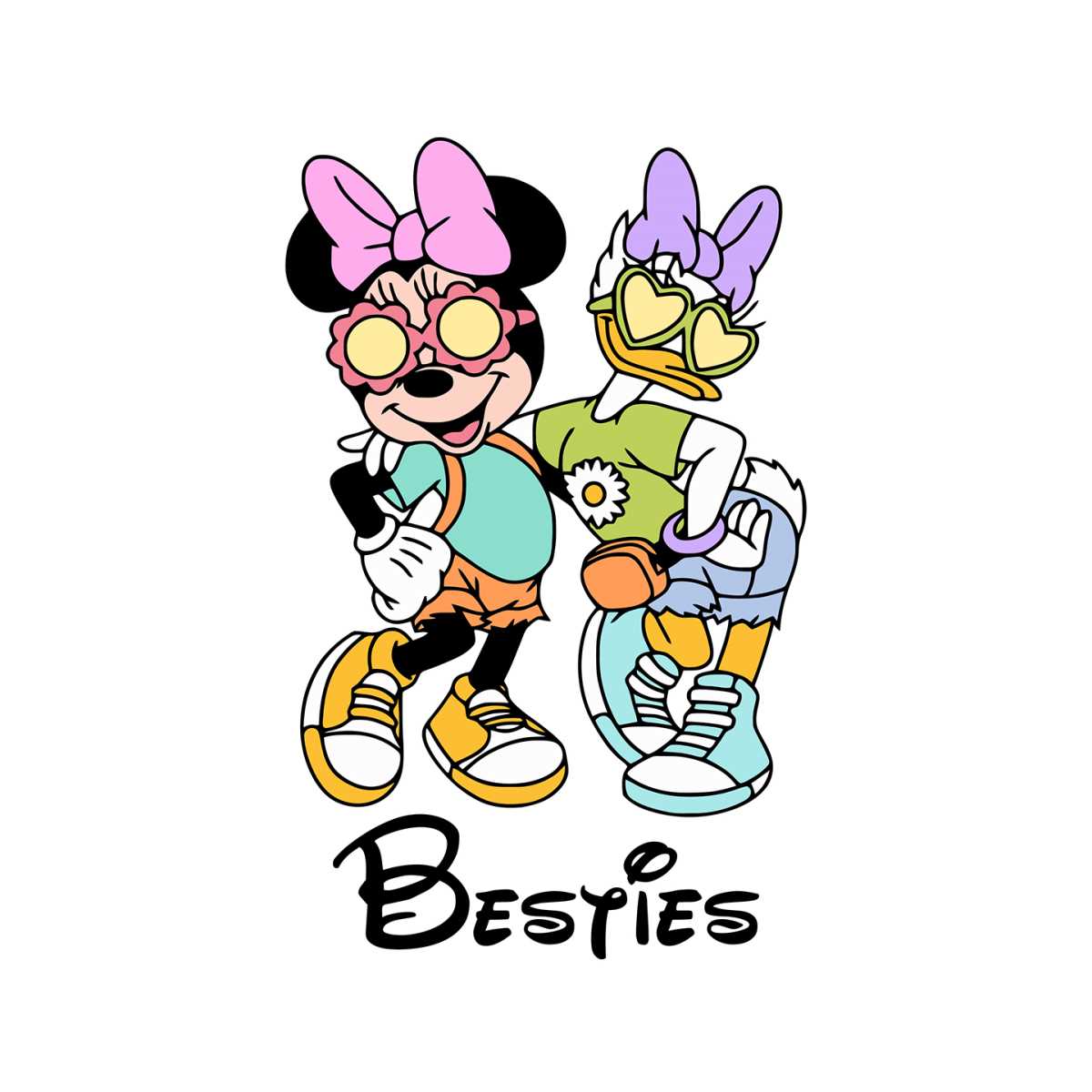 Daisy Minnie Mouse And Duck Donal Besties Svg | Inspire Uplift