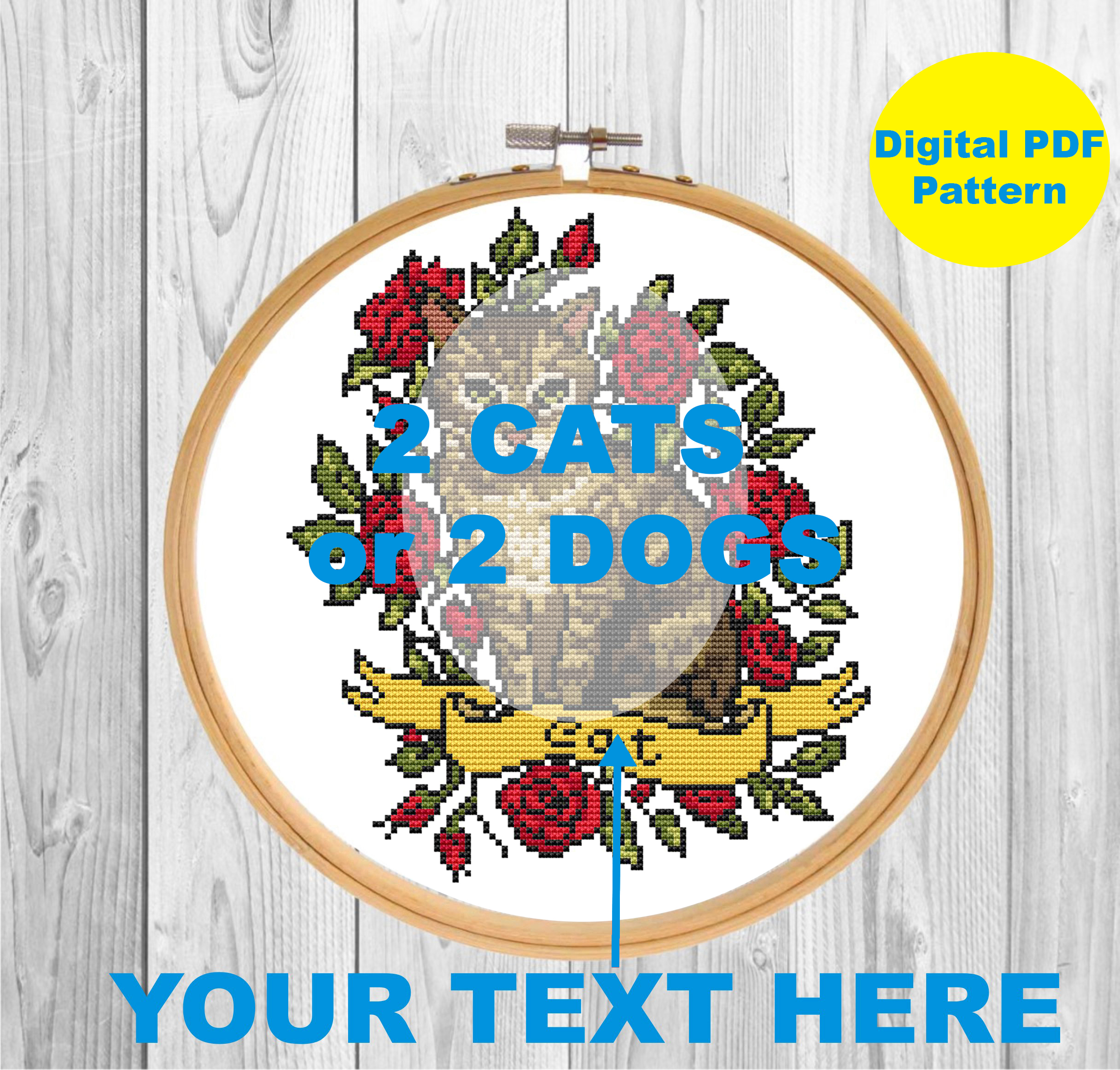 Free cat cross stitch patterns - Inspire Uplift