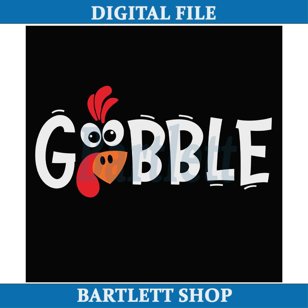 Giant Turkey Face SVG PNG | Inspire Uplift