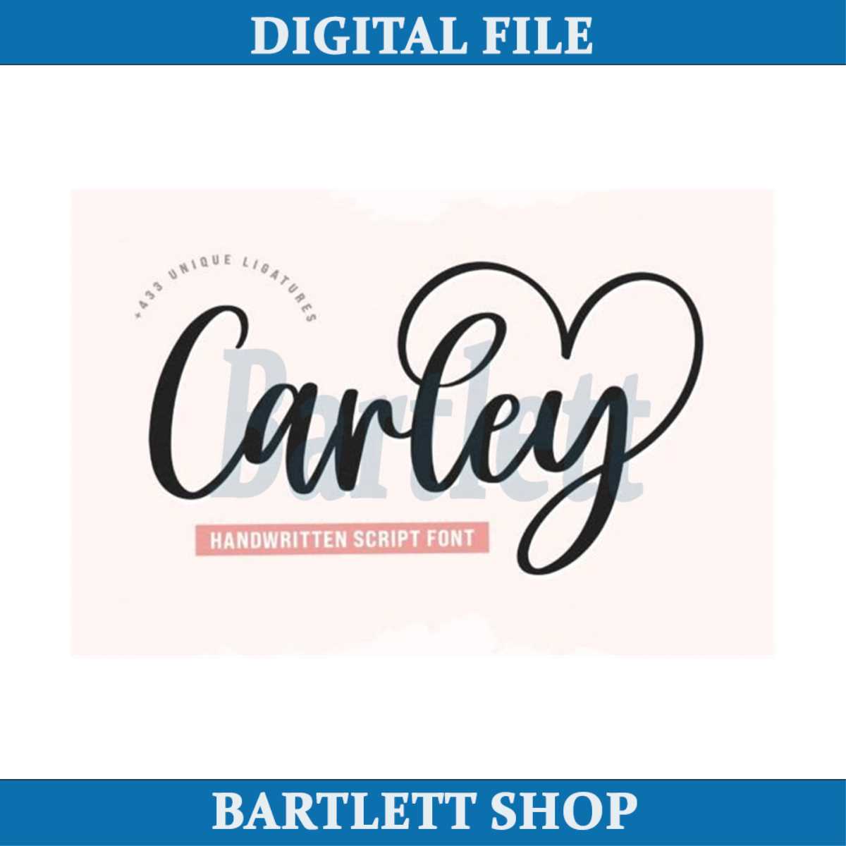 Script Font, Font with Hearts, Cursive Font, Font with Tails | Inspire Uplift