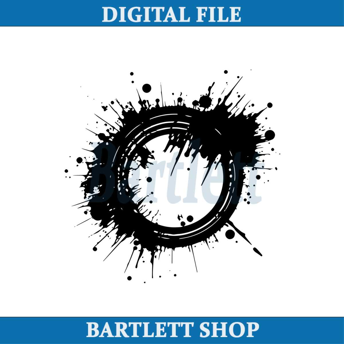 SPLATTER CIRCLE SVG, Splatter Circle Clipart, Splatter Circl - Inspire ...