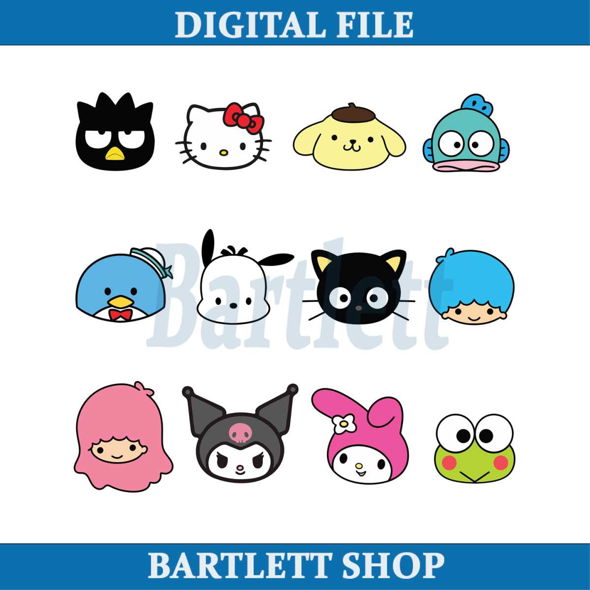 Sanrio Characters Bundle Svg, Sanrio Svg, Hello Kitty Svg, K - Inspire ...
