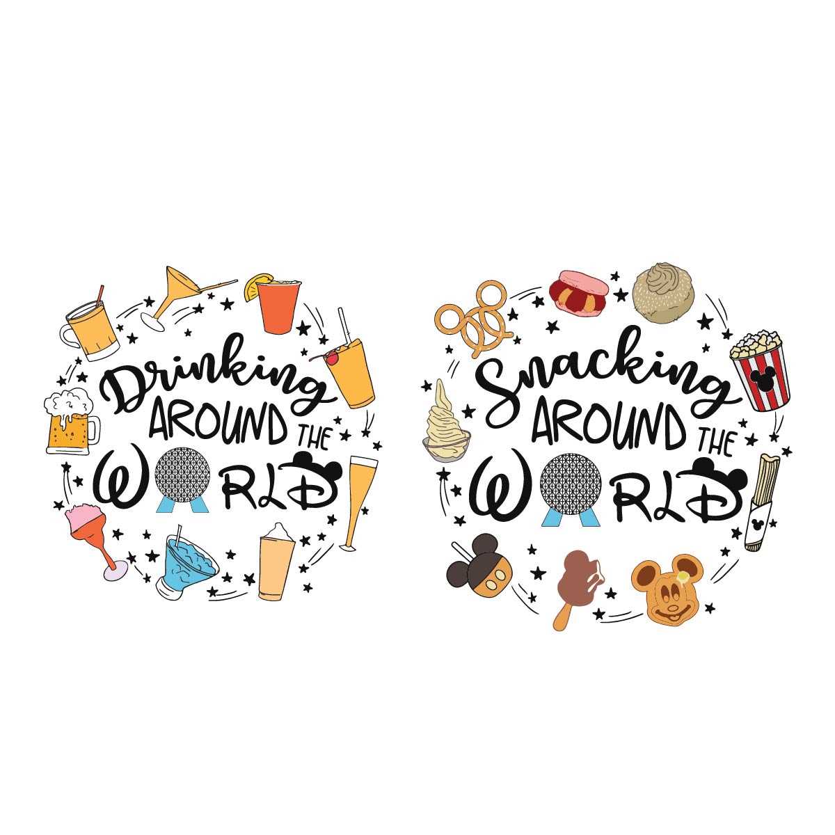 Snacking And Drinking Around The World Svg, Drinks And Foods | Inspire ...